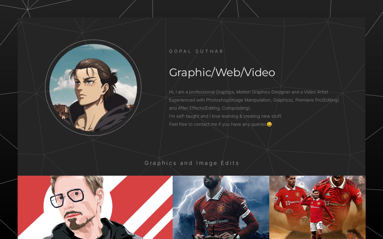 Gopal Suthar Portfolio